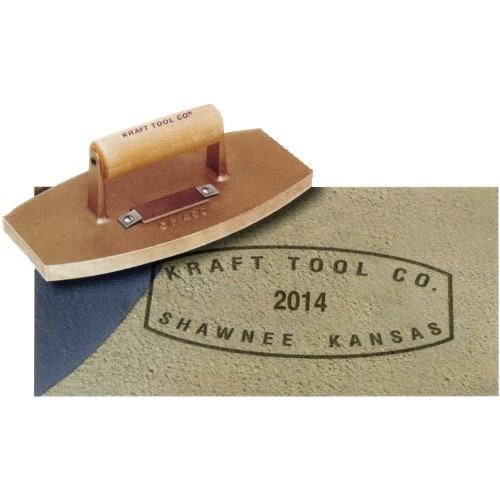 Kraft Tool Bronze Concrete Name Stamp Includes 2019 Date Insert
