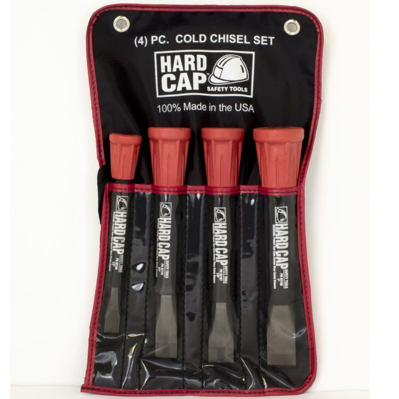 Mayhew Hard Cap Cold Chisel 4 Piece Set