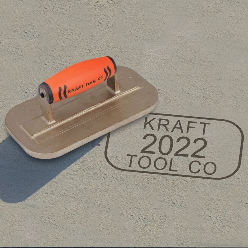 Kraft Tool Large Bronze Concrete Name Stamp 1-inch Tall Letters ...